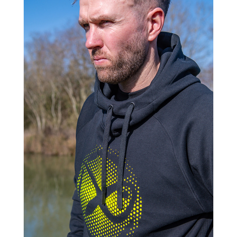 SWEAT A CAPUCHE LARGE FADE LOGO HOODY BLACK LIM MATRIX